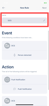 How do I set up motion detection using the mydlink app?